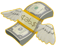 Money Flying Animated Gif