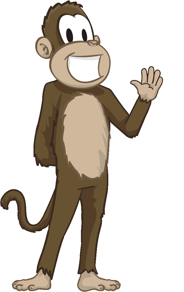 Monkey Cute Animals Sticker by Tropical Banana for iOS & Android | GIPHY