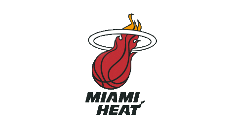 Miami Heat Sport Sticker by Bleacher Report for iOS & Android | GIPHY