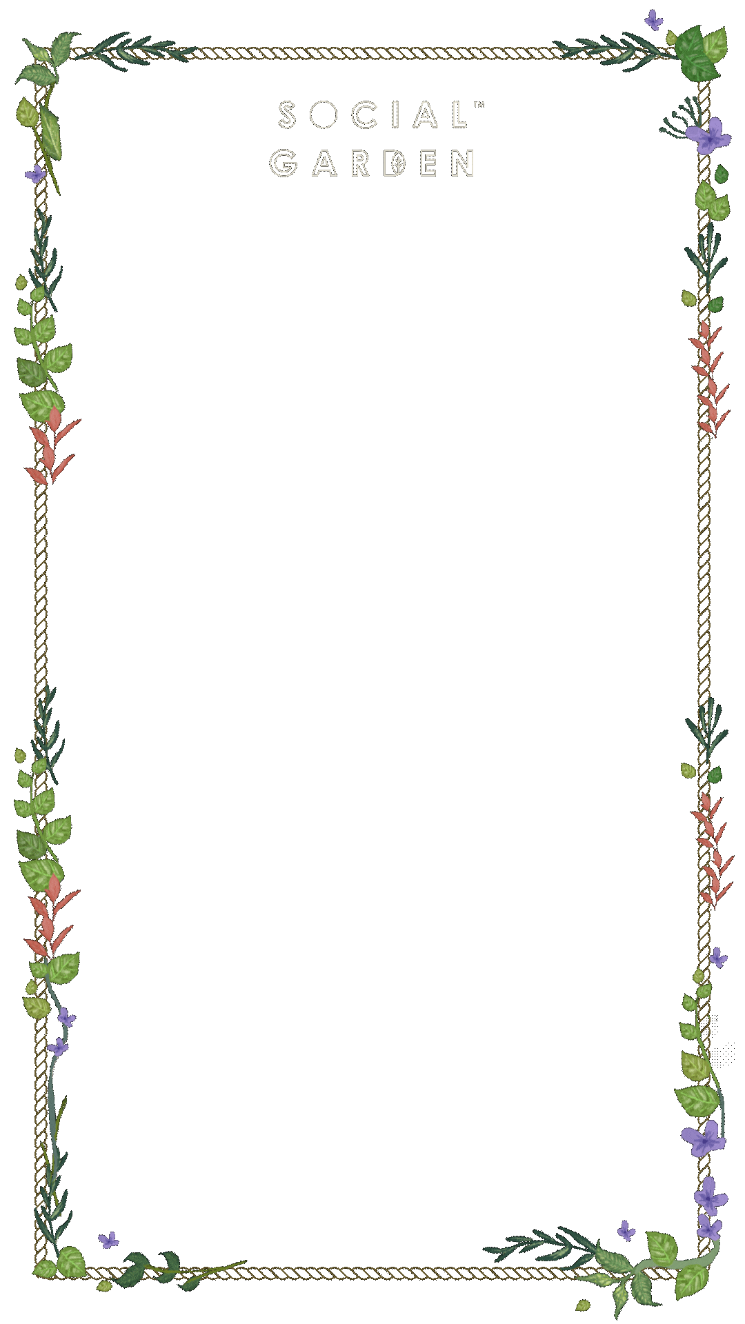Garden Page Border