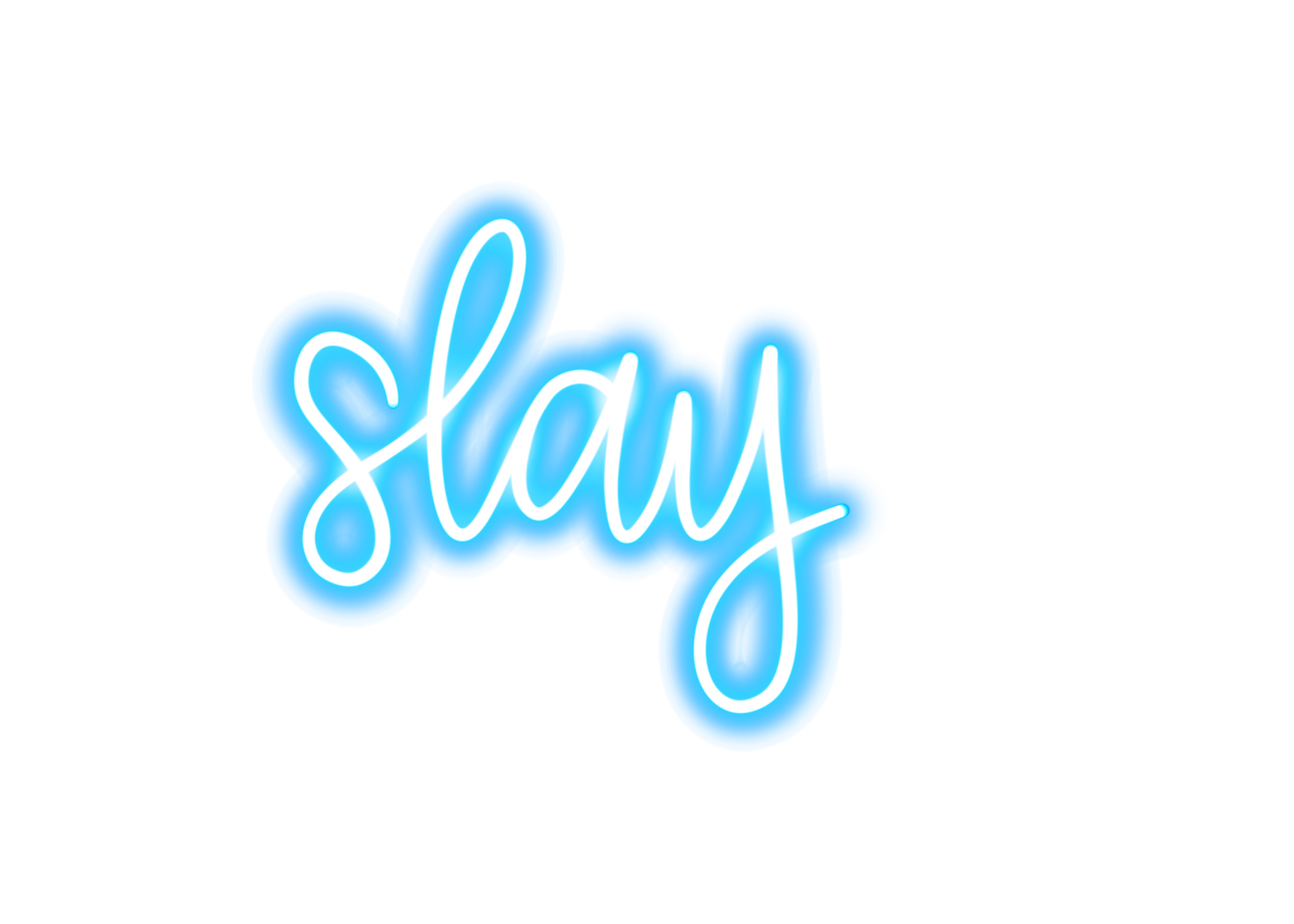 Neon Slay Sticker for iOS & Android | GIPHY
