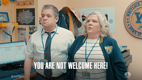 Not-welcome-here GIFs - Get the best GIF on GIPHY