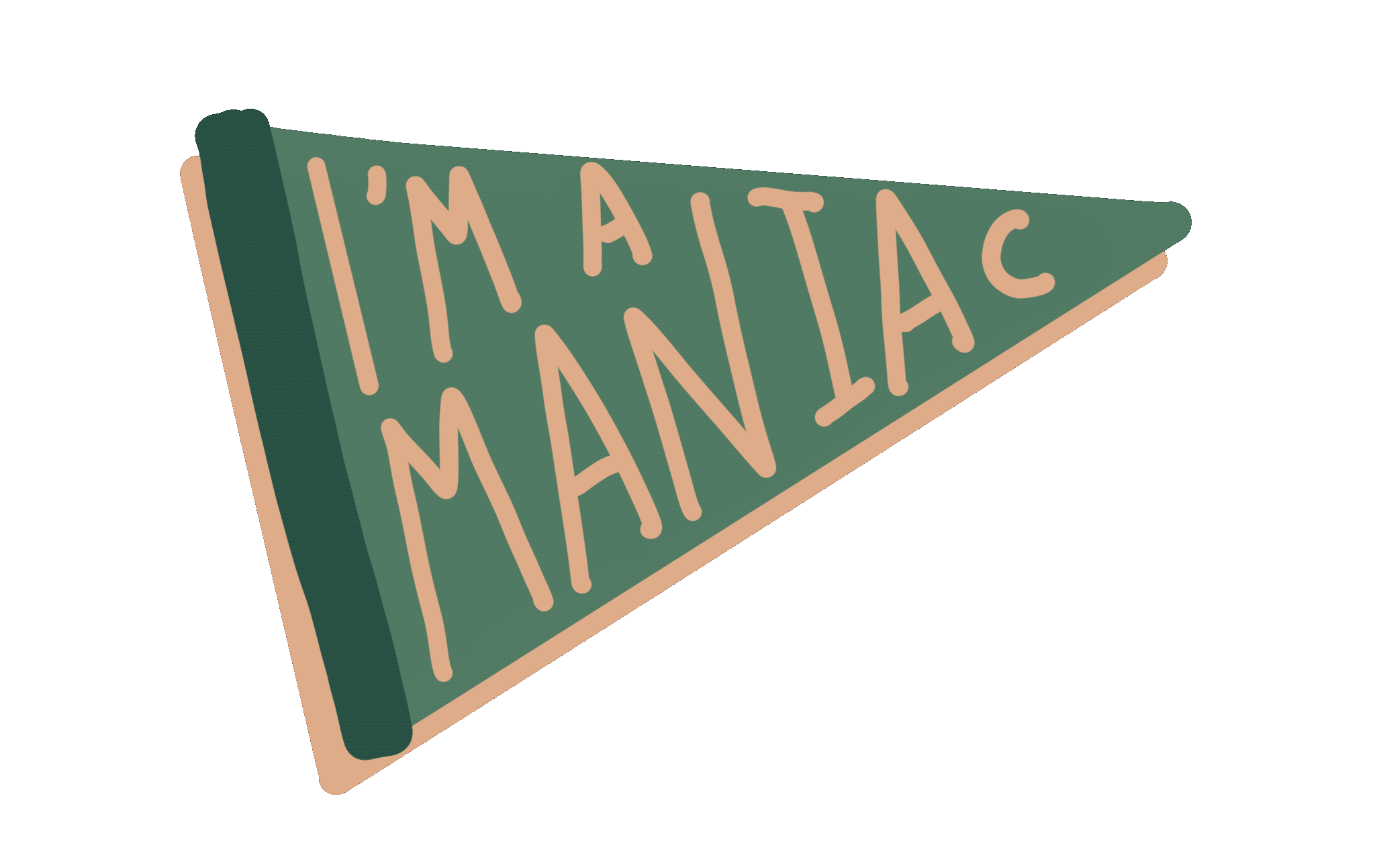 Manic Monday Flag Sticker for iOS & Android | GIPHY