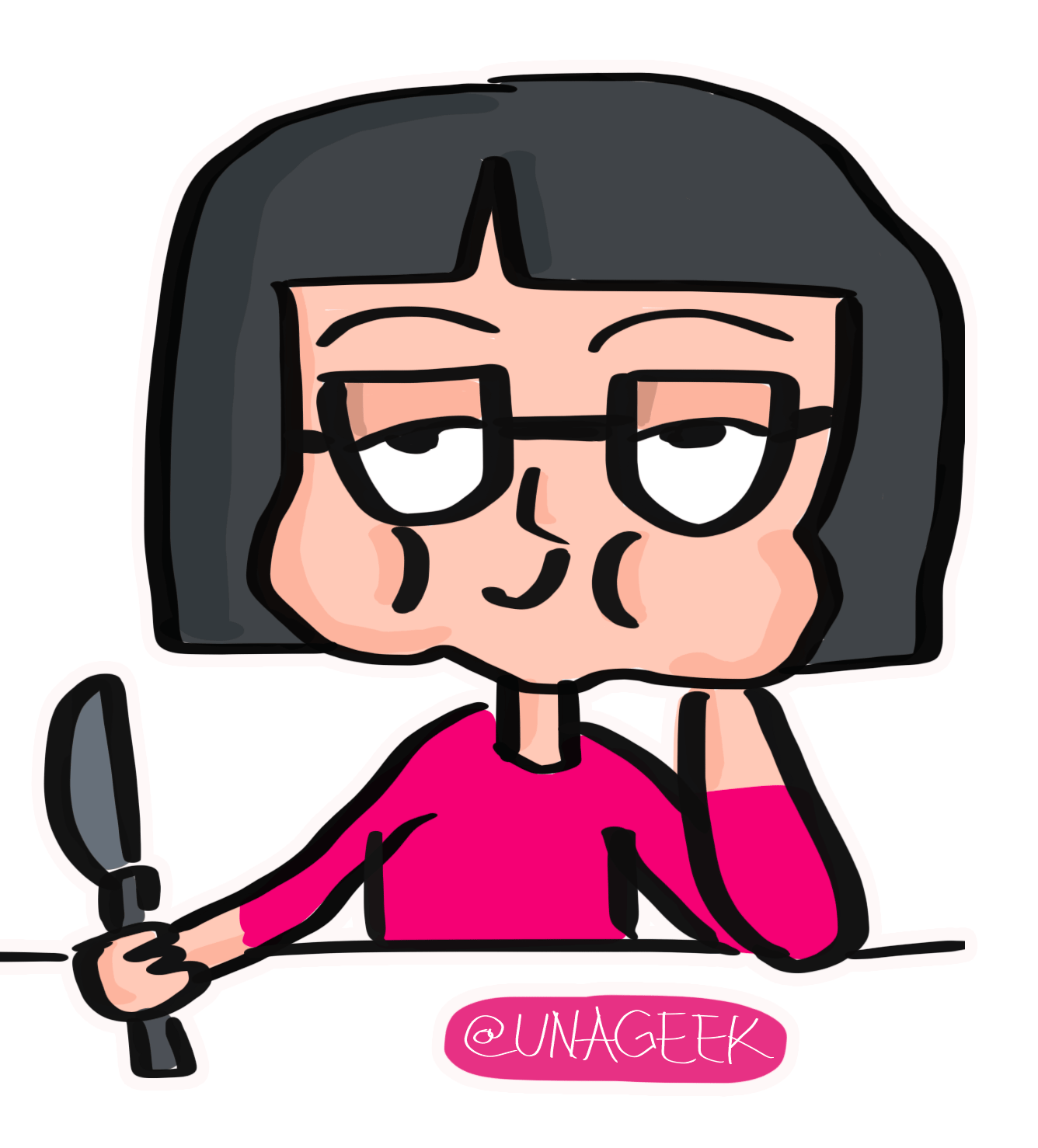 Comida Eating Sticker by Una Geek for iOS & Android | GIPHY