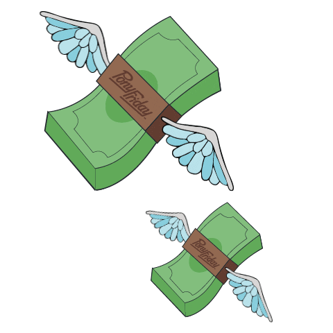 Money Flying Away Gif