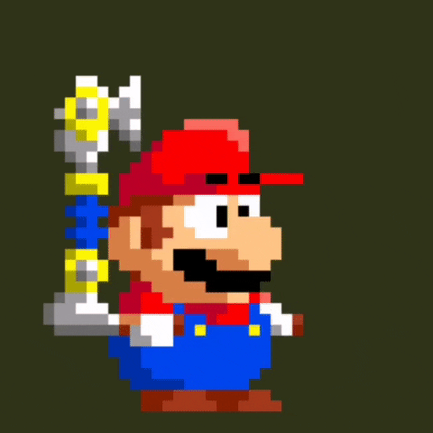 8 Bit Mario Running Gif