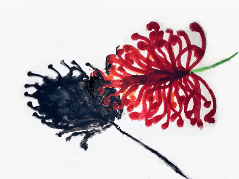 Flower Wind GIF by Barbara Pozzi - Find & Share on GIPHY