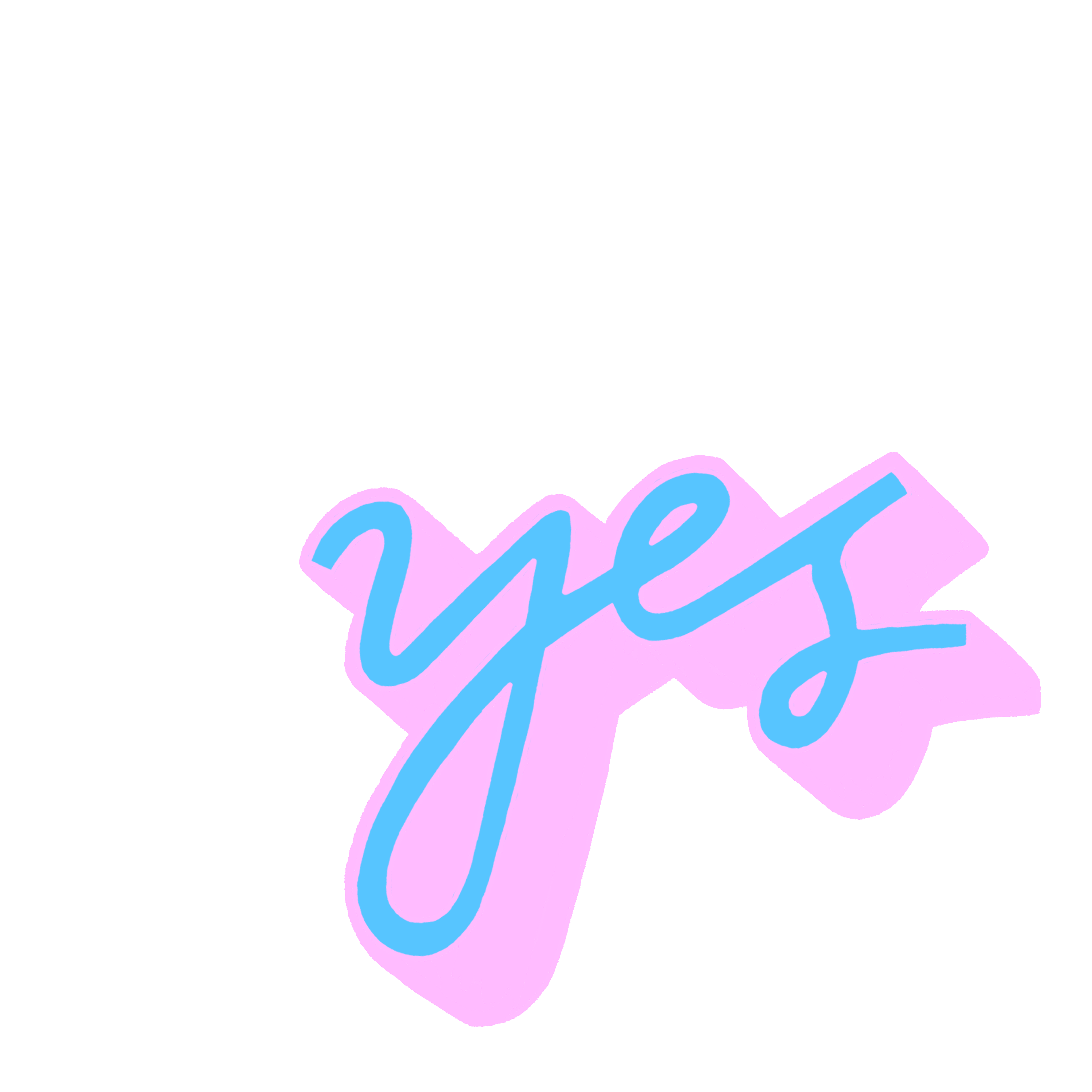 Happy Oh Yeah Sticker by Blair Roberts for iOS & Android | GIPHY