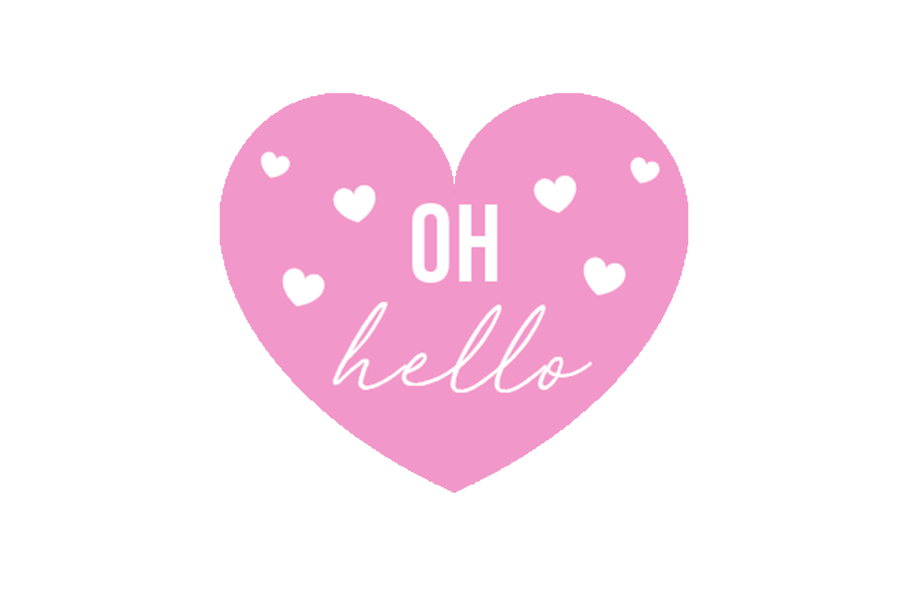 Oh Hello Heart Sticker by LeaZBoutique for iOS & Android | GIPHY