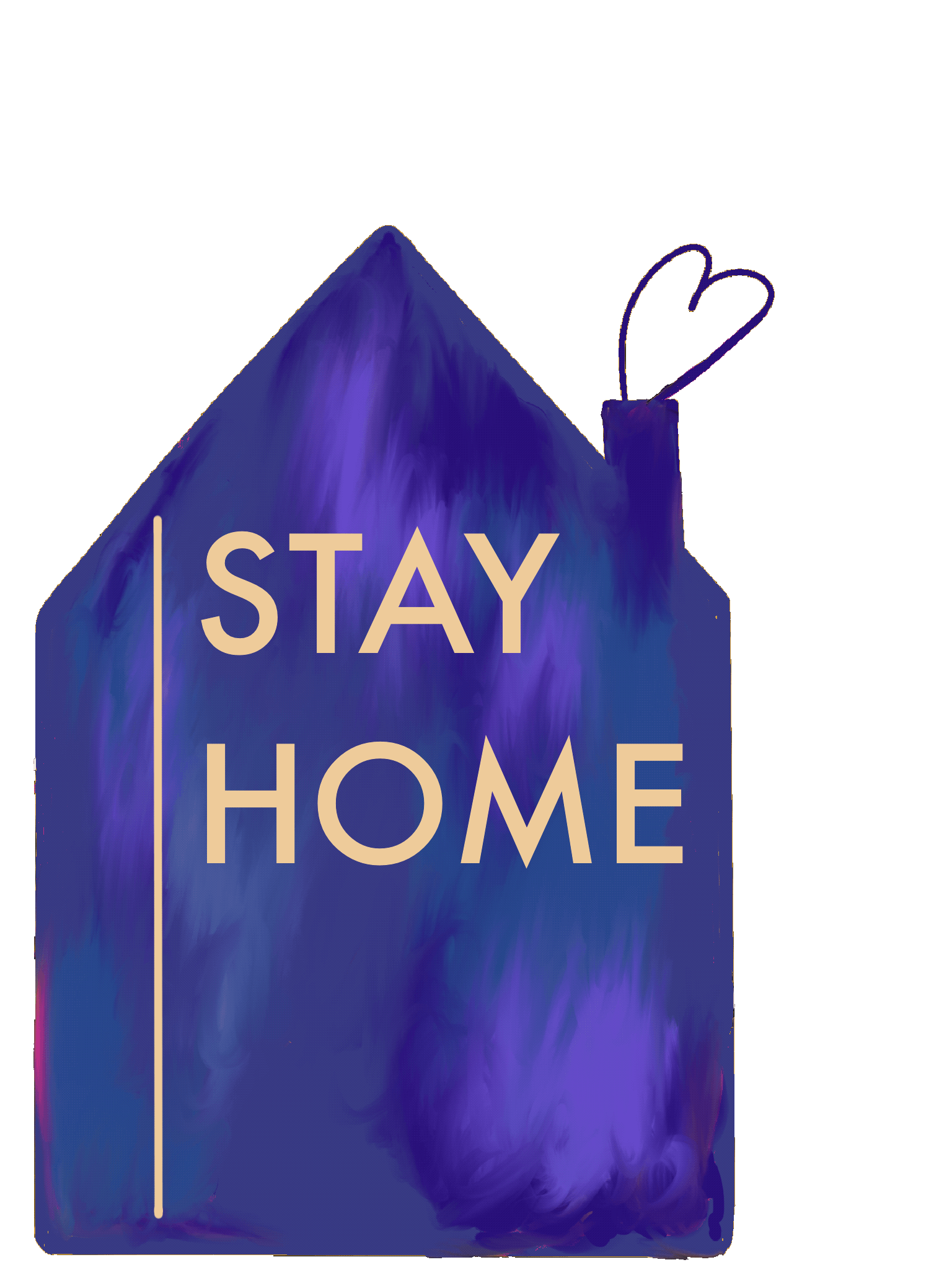 Stay Home Sticker by Isarsparer for iOS & Android | GIPHY