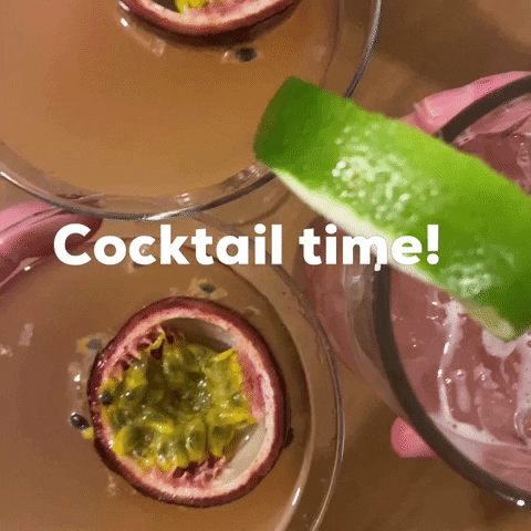 Cocktail Time GIF by Becca Pountney - Find & Share on GIPHY