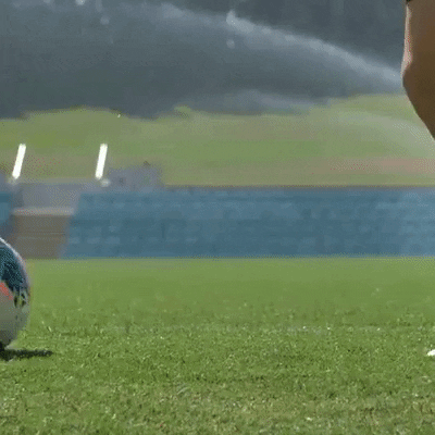 Kicking Left Foot GIF by Football Australia - Find & Share on GIPHY