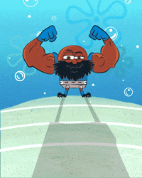 Spongebob Flexing Gif