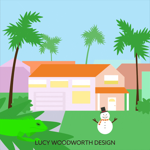 Palm Trees Falling GIF by Lucy Woodworth Design - Find & Share on GIPHY