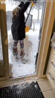 Woman Slips While Shoveling Snow GIF by ViralHog - Find & Share on GIPHY