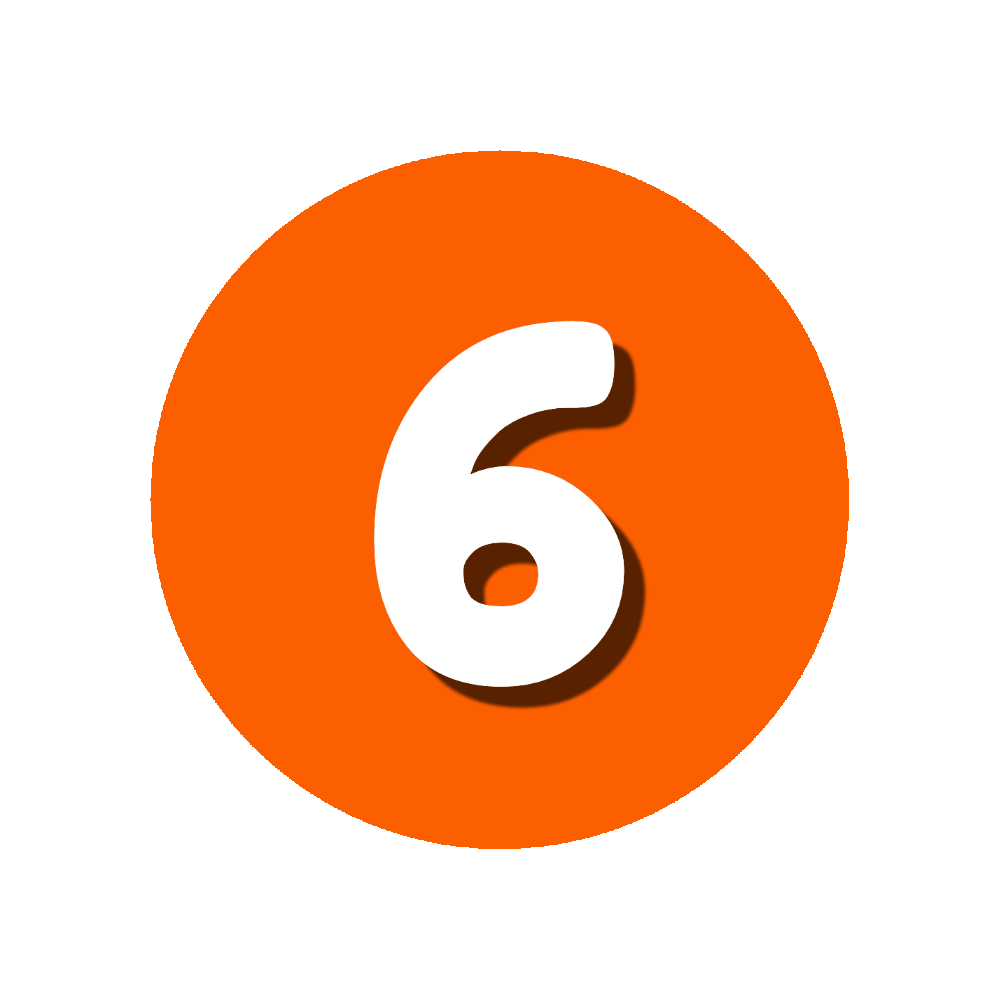 Orange Number Sticker for iOS & Android | GIPHY