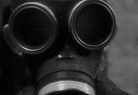 Creepy Gas Mask Gif