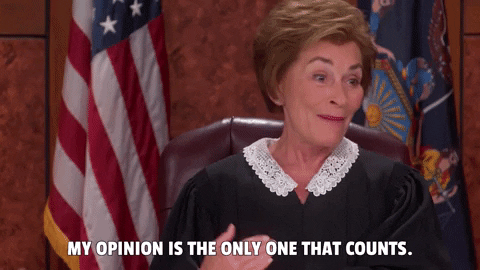 Judge Judy Eye Roll Gif