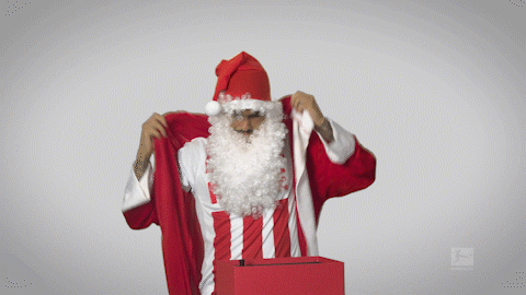 Santa Claus Football GIF by Bundesliga - Find & Share on GIPHY