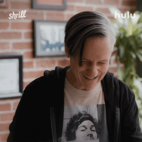 Awkward Laugh GIF by HULU - Find & Share on GIPHY