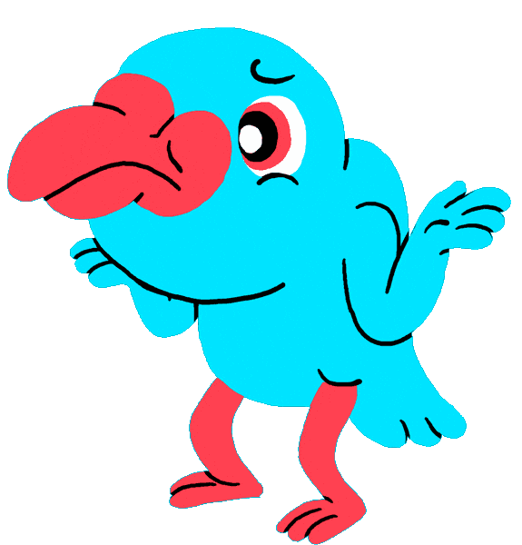 Bird What Sticker by Neil Sanders for iOS & Android | GIPHY