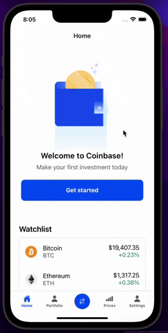 GitHub - mapag/coinbase-clone: Coinbase app clone