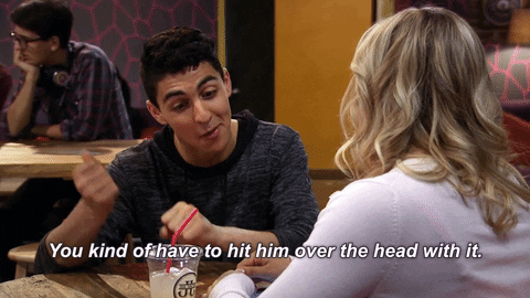 Hit Him Over The Head GIFs - Get the best GIF on GIPHY