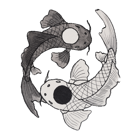 Black And White Fish Sticker for iOS & Android | GIPHY