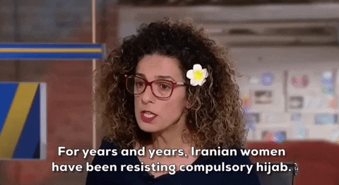 Masih Alinejad Protest GIF by GIPHY News - Find & Share on GIPHY