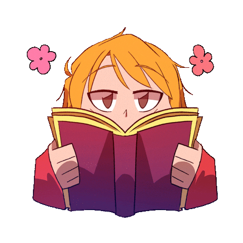 Anime Reading Gif