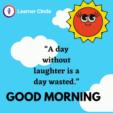 Good Morning Laugh GIF by Learner Circle - Find & Share on GIPHY