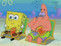 Eating Popcorn GIF by SpongeBob SquarePants - Find & Share on GIPHY
