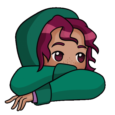 Chibi Waiting Sticker for iOS & Android | GIPHY