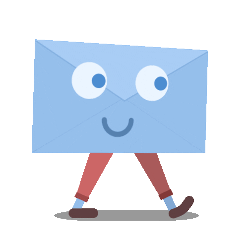 Walking Letter Sticker by leeamerica for iOS & Android | GIPHY