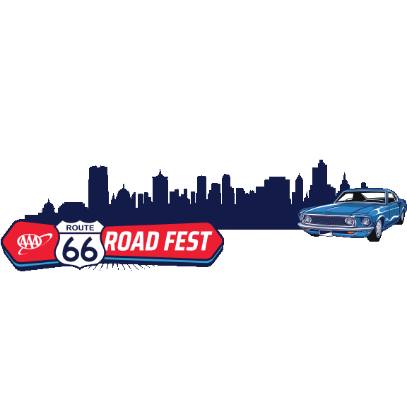 Oklahoma City Aaa Sticker by Route 66 Road Fest for iOS & Android | GIPHY