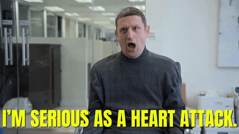 Funny Heart Attack Gif