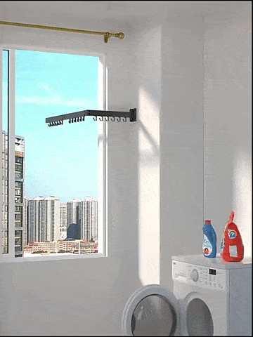 Wall Mounted Clothes Drying Rack - Kalinzy