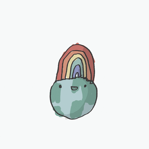 Happy Rainbow GIF by jagheterpiwa - Find & Share on GIPHY