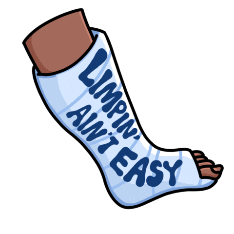 Leg Cast Stickers - Find & Share on GIPHY