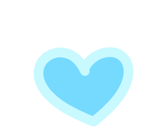 Transparent Heart Tumblr Blue