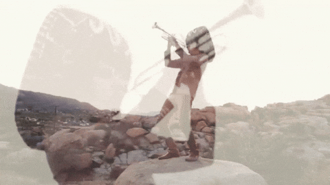 Jamming Trumpet Solo GIF by Sofa City Sweetheart - Find & Share on GIPHY