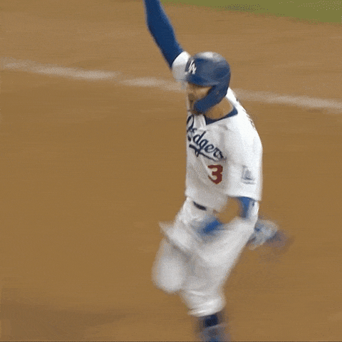 Happy Los Angeles Dodgers GIF by Jomboy Media - Find & Share on GIPHY