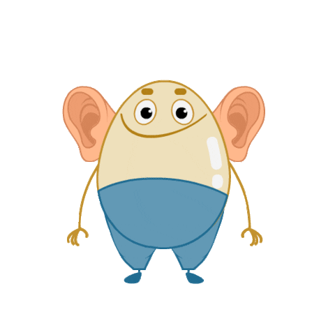 Big Ears Ear Sticker for iOS & Android | GIPHY