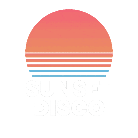 Sunset Disco Sticker by Halfsquare Designs for iOS & Android | GIPHY