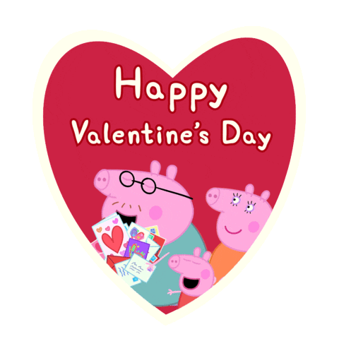 Valentines Day Love Sticker by Peppa Pig for iOS & Android | GIPHY