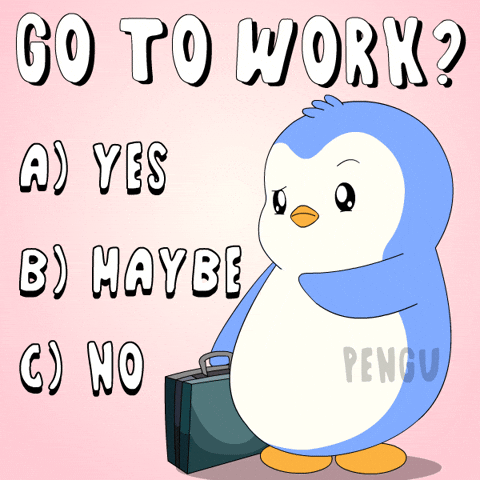 Sad Work GIF by Pudgy Penguins - Find & Share on GIPHY