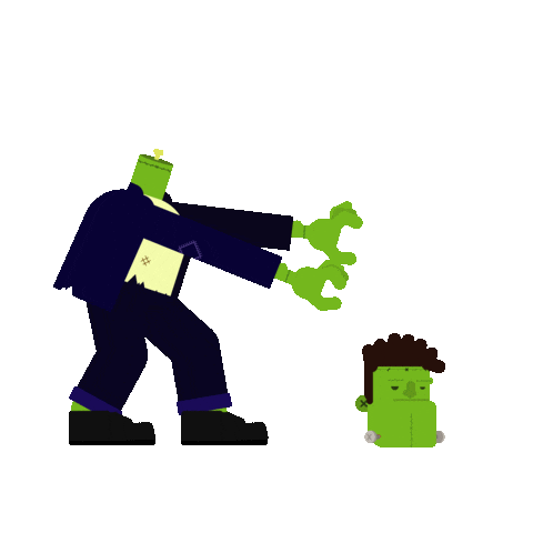 Frankenstein Walk Stickers - Find & Share on GIPHY