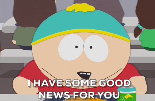 Happy Good News GIF by South Park - Find & Share on GIPHY
