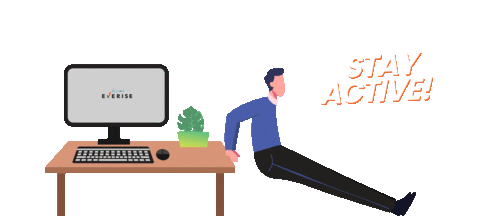 Fitness Working Out Sticker by Everise - Find & Share on GIPHY