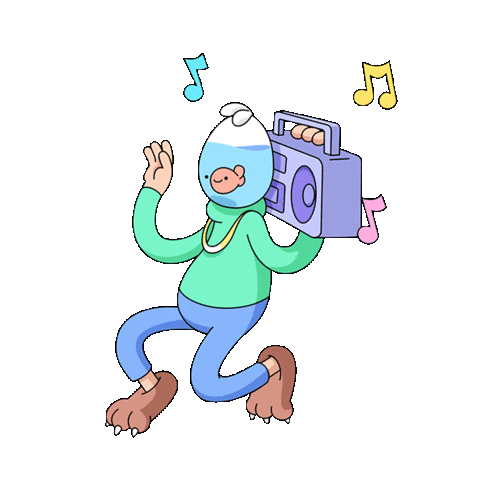 Happy Lets Dance Sticker by doodles for iOS & Android | GIPHY